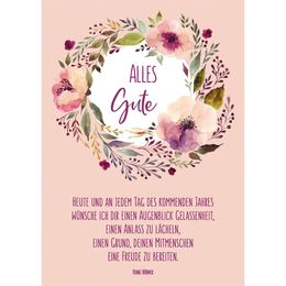 Postkarte zum Geburtstag - Alles Gute (10 St&uuml;ck)