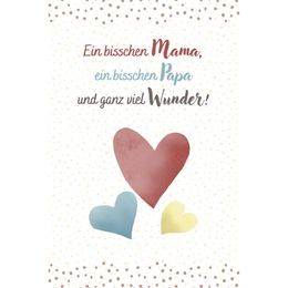 Geldgeschenkkarte zur Geburt - Ein bisschen Mama... (6 St&uuml;ck)