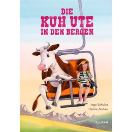 Die Kuh Ute in den Bergen