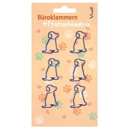 6er-Set Papierklammern &raquo;Pfotenbande&laquo;