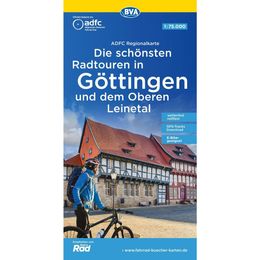 ADFC-Regionalkarte Die sch&ouml;nsten Radtouren in G&ouml;ttingen und dem Oberen Leinetal,...