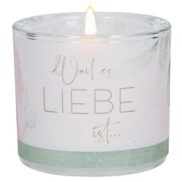 Glaswindlicht zur Hochzeit - Weil es Liebe ist... (1 St&uuml;ck)