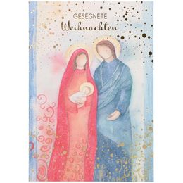 Gl&uuml;ckwunschkarte - Gesegnete Weihnachten (6 St&uuml;ck)