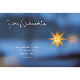 Gl&uuml;ckwunschkarte - Frohe Weihnachten (6 St&uuml;ck)
