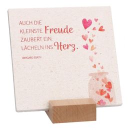 Natursteintafel - Die Freude