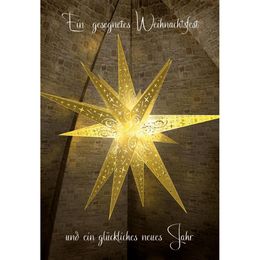 Gl&uuml;ckwunschkarte - Ein gesegnetes Weihnachtsfest und ein gl&uuml;ckliches neues Jahr ...
