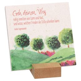 Natursteintafel - Geh deinen Weg