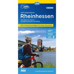 ADFC-Regionalkarte Rheinhessen, 1:50.000, mit Tagestourenvorschl&auml;gen, rei&szlig;- und ...
