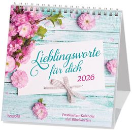 Aufstellkalender &raquo;Lieblingsworte f&uuml;r dich 2026&laquo;