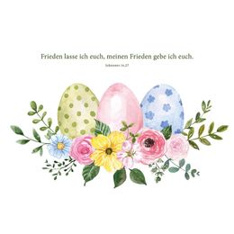 Postkarte zu Ostern - Frieden lasse ich euch... (10 St&uuml;ck)