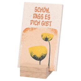 Natursteintafel - Sch&ouml;n, dass es dich gibt (1 St&uuml;ck)