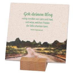 Natursteintafel &raquo;Geh deinen Weg&laquo;