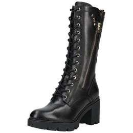 Nero Giardini Damen High-Heel-Stiefel "Nero Giardini Stiefel Leder", Gr. 38, schwarz, Leder, Schuhe