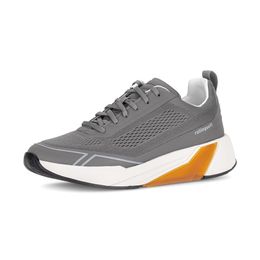 ROLLINGSOFT Herren Sneaker, Gr. 11, grau, Lederimitat, Textil, Schuhe, Freizeitschuh, Halbschuh, Schn&uuml;rer mit Details in der Sohle, G-Weite