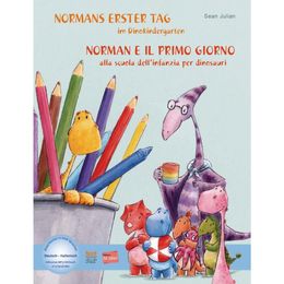 Normans erster Tag im Dinokindergarten (Deutsch-Italienisch)