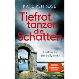 Tiefrot tanzen die Schatten