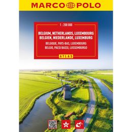 MARCO POLO Reiseatlas Benelux 1:200.000