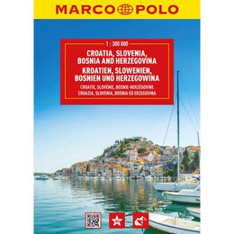 MARCO POLO Reiseatlas Kroatien, Slowenien, Bosnien und Herzegowina 1:300.000