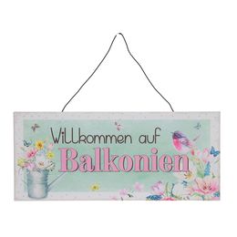 Dekoschild &raquo;Willkommen auf Balkonien&laquo;