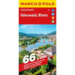 MARCO POLO Freizeitkarte 32 Odenwald, Rhein 1:110.000