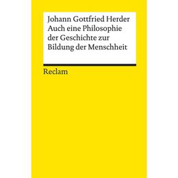 Auch eine Philosophie der Geschichte zur Bildung der Menschheit