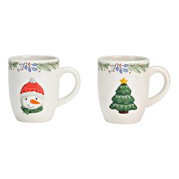 Becher-Set &raquo;Schneemann und Tannenbaum&laquo;