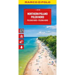 MARCO POLO Reisekarte Polen Nord 1:300.000