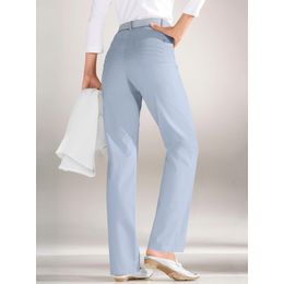 COSMA Damen Funktionshose, blau, Gr. 46, unifarben, 97% Baumwolle, 3% Elasthan, Hosen