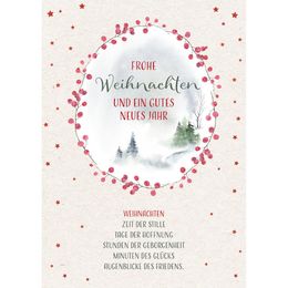 Postkarte - Frohe Weihnachten und ein gutes neues Jahr (10 St&uuml;ck)