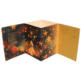 Teelichtkarte - Frohes Fest (5 St&uuml;ck)