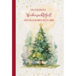 Weihnachtskarte - Ein gesegnetes Weihnachtsfest und ein gesundes neues Jahr (6 S...