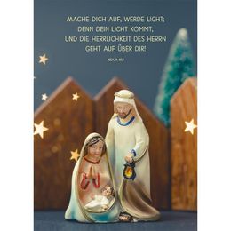 Postkarte zu Weihnachten - Mache dich auf, werde licht... (10 St&uuml;ck)