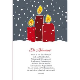 Gl&uuml;ckwunschkarte - Die Adventszeit (6 St&uuml;ck)