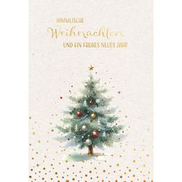 Weihnachtskarte - Himmlische Weihnachten und ein frohes neues Jahr (6 St&uuml;ck)