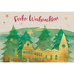 Weihnachtskarte - Frohe Weihnachten (6 St&uuml;ck)