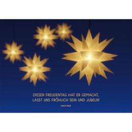 Postkarte zu Weihnachten - Diesen Freudentag hat er gemacht... (10 St&uuml;ck)