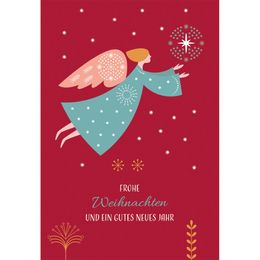 Weihnachtskarte - Frohe Weihnachten und ein gutes neues Jahr (6 St&uuml;ck)