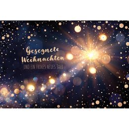 Weihnachtskarte - Gesegnete Weihnachten und ein frohes neues Jahr (6 St&uuml;ck)