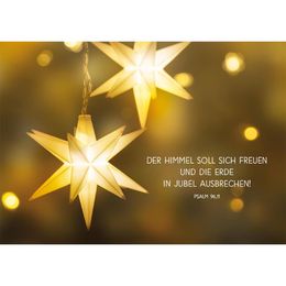Postkarte zu Weihnachten - Der Himmel soll sich freuen... (10 St&uuml;ck)