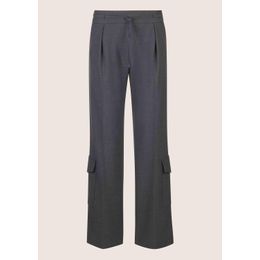 Madeleine Mode MADELEINE Damen Cargohose "Cargo-Hose Schlupfhose mit ausgestelltem Bein", wei&szlig;, Modern, Gr. 40, Obermaterial: 63% Polyester PES. 32% Viskose CV. 5%