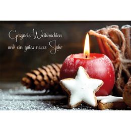 Weihnachtskarte - Gesegnete Weihnachten und ein gutes neues Jahr (6 St&uuml;ck)