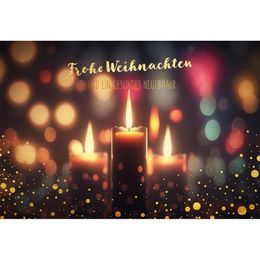 Weihnachtskarte - Frohe Weihnachten und ein gesundes neues Jahr (6 St&uuml;ck)