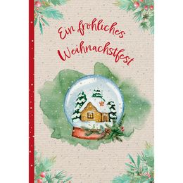 Weihnachtskarte - Ein fr&ouml;hliches Weihnachtsfest (6 St&uuml;ck)