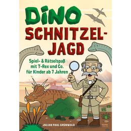 Dino Schnitzeljagd Spiel - Auf Schatzsuche mit Dinosauriern in der Urzeit