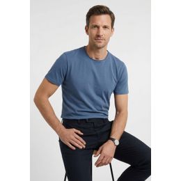 OLYMP Herren T-Shirt "Casual", blau, Gr. L, Jersey, Obermaterial: 95% Baumwolle, 5% Elasthan, Shirts