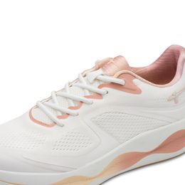 Tamaris Damen Plateausneaker "VITALA", Gr. 37, wei&szlig;, Synthetik, Textil, Schuhe, Plateau, Freizeitschuh, Schlupfschuh mit Ortholite-Ausstattung