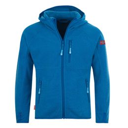 Trollkids Jungen Fleecejacke "Kids Sandefjord Jacket"med blau, Gr. 104, Fleece, Obermaterial: 100% Polyester, Jacken, f&uuml;r Kids, mit Rei&szlig;verschluss,