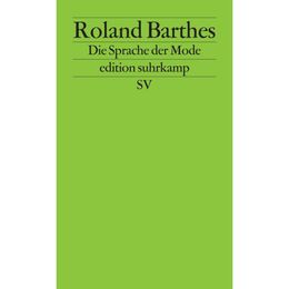 Suhrkamp Verlag AG Die Sprache der Mode