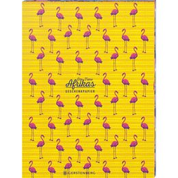 GERSTENBERG Die Tiere Afrikas Geschenkpapier-Heft Motiv Flamingo