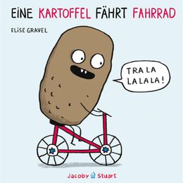 Eine Kartoffel f&auml;hrt Fahrrad